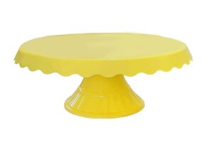 grupo mirandinha acrylic round slim lace cake stand cupcake stand candy stand (yellow)