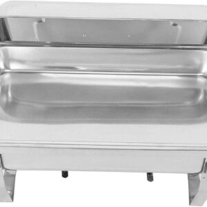 UZOURI Stainless Steel Chafing Dish, Chafing Dish Set Food Warmer Buffet, with Food Pans Fuel Holders, Food Warmer Professional Set for Catering Buffet