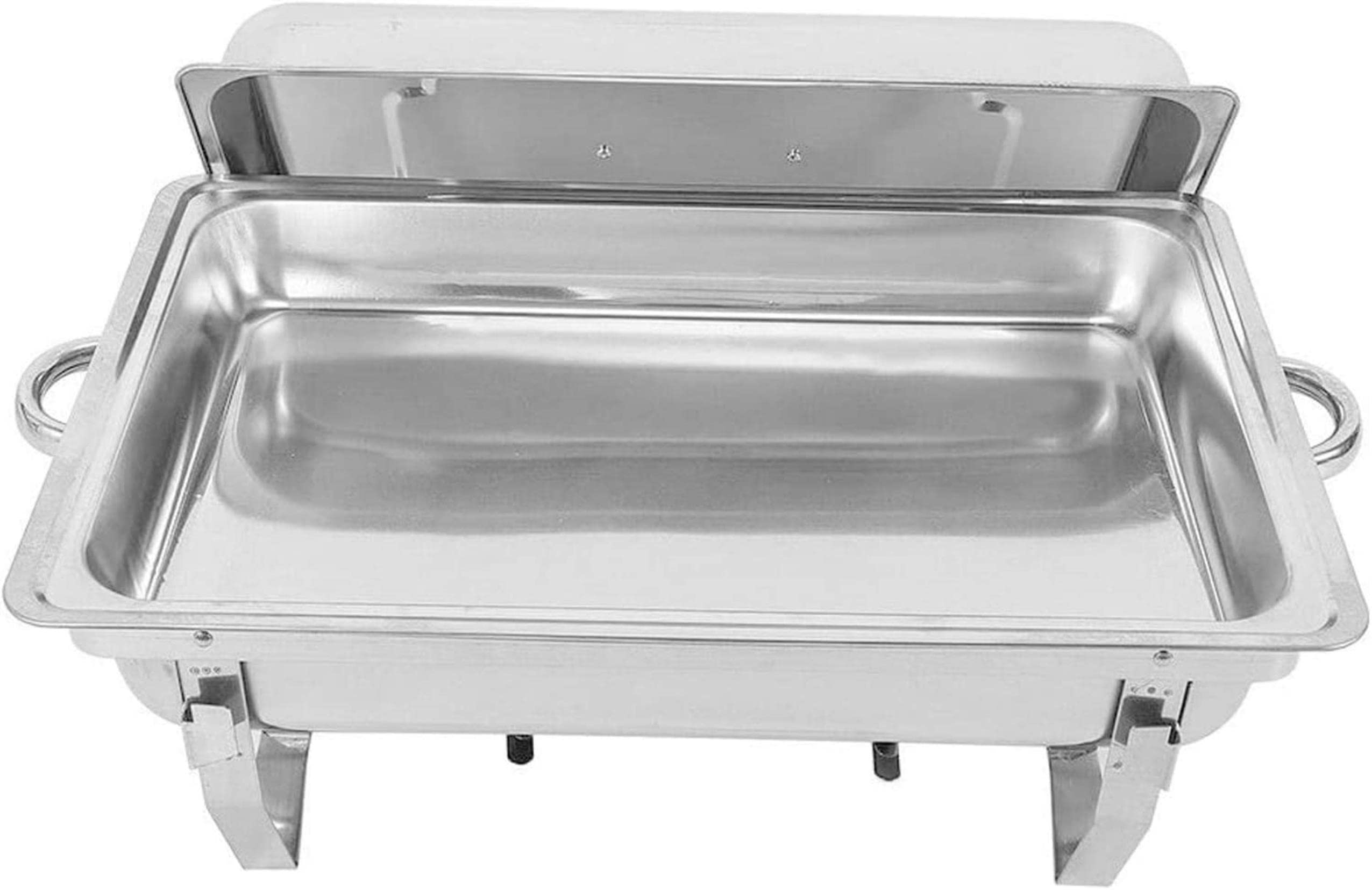 UZOURI Stainless Steel Chafing Dish, Chafing Dish Set Food Warmer Buffet, with Food Pans Fuel Holders, Food Warmer Professional Set for Catering Buffet