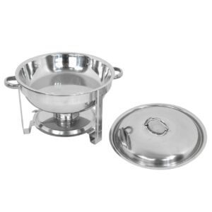 LEMY Chafing Dish, Stainless Steel Chafers with Lid&Fuel Holder, Catering Food Warmer Buffet Set for Parties, Weddings, Events, 5 QT