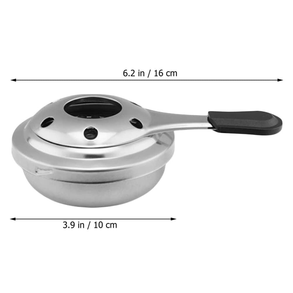 DOITOOL Stainless Steel Fuel Holder with Cover, Fuel Holder for Chafers with Cover and Handle for Chafing Dishes, Buffet Barbecue Party Events