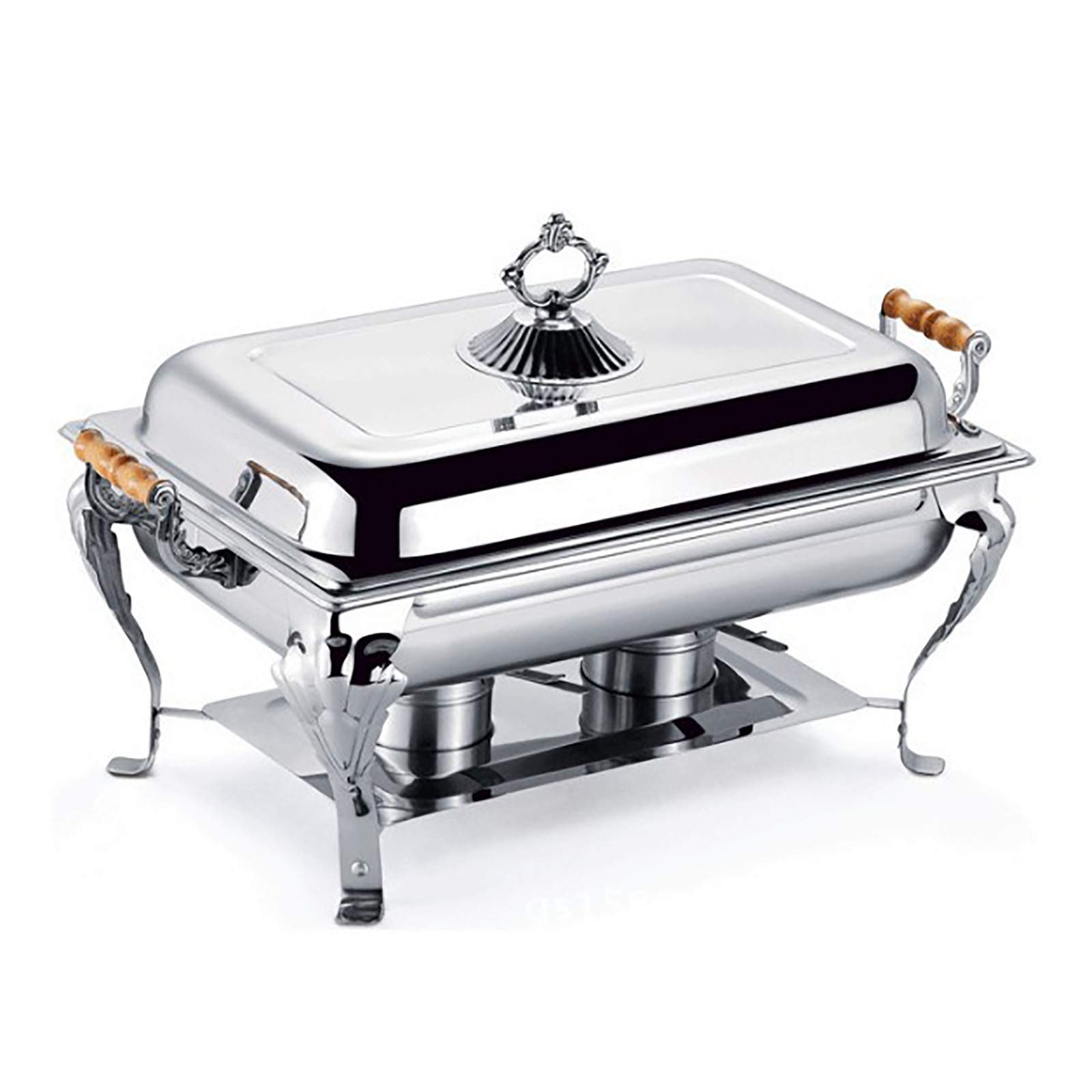 Chafing Dish Buffet Set, Stainless Steel Warming Container Chafing Dish Food Warmer Food Insulation Rectangular Buffet Server Pan Size 20.9×12.8×2.6inch (20.9×12.8×2.6inch)