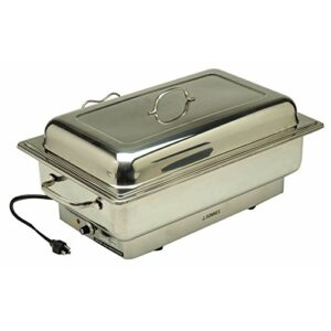 Electric Chafer Full Size 14 1/3 Qt Stainless Steel - 22"L x 13"W x 12"H