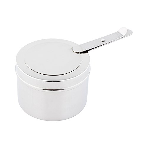 Restaurantware Stainless Steel Chafer Wick Fuel and Sterno Canned Heat Holder with Safety Cover: Perfect for Buffets and Catering Events - Fits Canisters up to 8-OZ - 1-CT