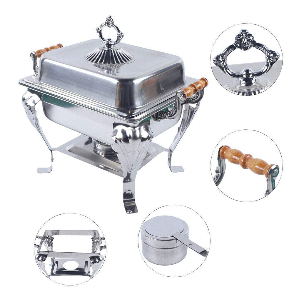 NG NOPTEG Chafing Dish Buffet Set, Buffet Servers and Warmers Professional Chaffing Server Set Commercial Chafer for Catering Parties (9L)