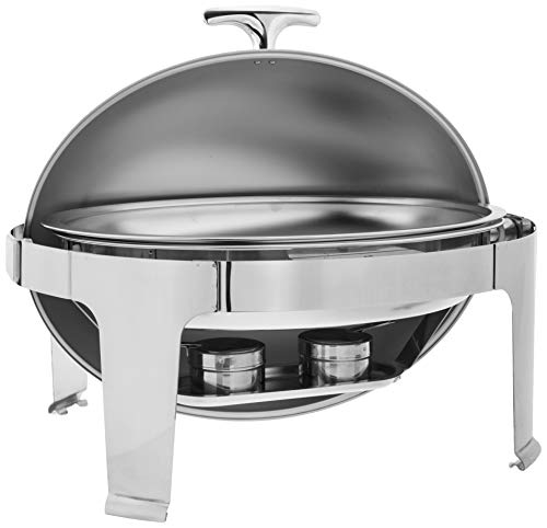 Winco Oval Roll Top Chafer, 8-Quart