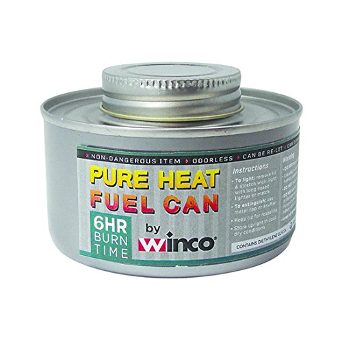 Winco C-F6, 6-Hour Wick-Type Chafing Fuel Can with Twist Cap for Chafing Dishes and Coffee Urns (1)