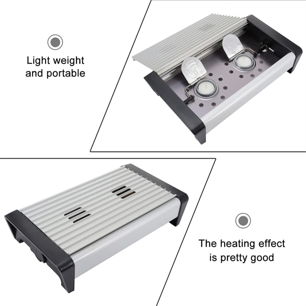 Hemoton Warming Tray Portable Electric Food Hot Plate for Indoor Outdoor Compact Food Warmer for Catering Parties and Home Dinners to Keep Food Hot Lunch Warmer