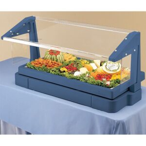 cambro navy blue 3 pan tabletop salad bar