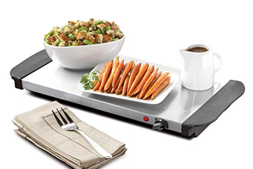 HomeCraft 3-Station 1.5-Quart Buffet Server & Warming Tray, Stainless Steel