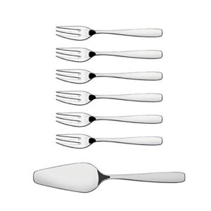 Tramontina Essential Dessert Forks, 6 Pcs. + 1 Cake Server