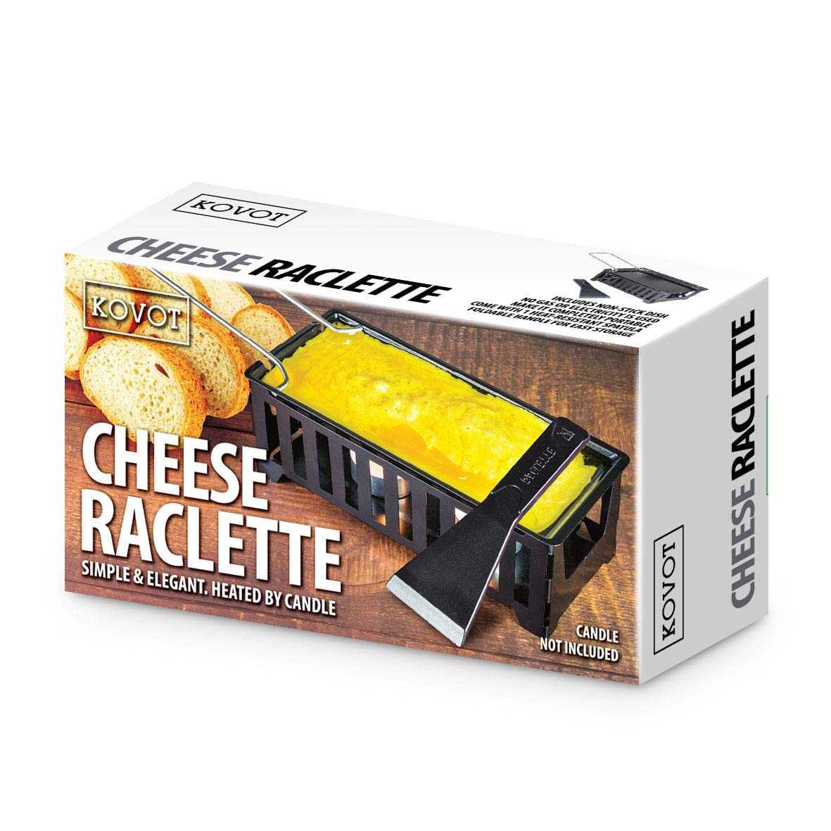 KOVOT Cheese Raclette | Serve Melted Cheese By Tealight