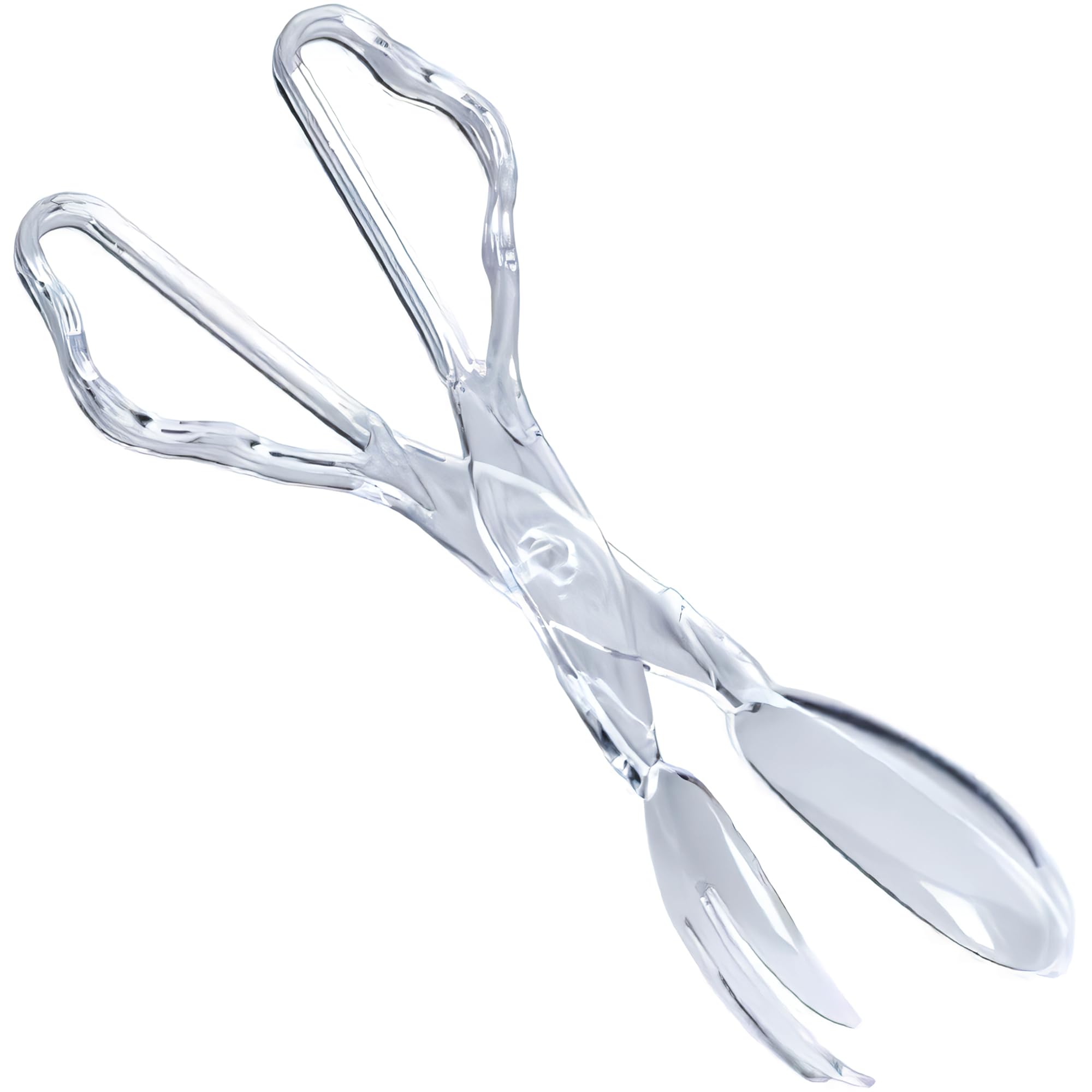 Elegant Clear Plastic Salad Serving Tongs - (1 Piece) - Lightweight & Durable - Perfect for Parties and Everyday Use