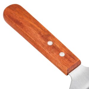 Pizza Server with Wooden Handle, 10" Overall Length, 2.5 x 5" Stainless Steel Blade Pie Server