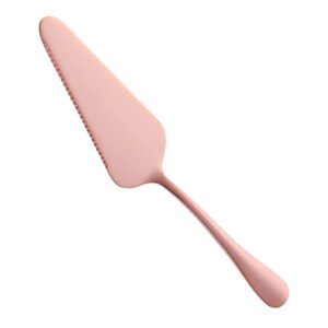 BESTonZON Cake Servers Rose Gold Cake Knife Slicer Stainless Steel Pie Cake Spatula Pie Cutter Pizza Server Server Cake Cutter Cake Servers Rose Gold Cake Knife Slicer