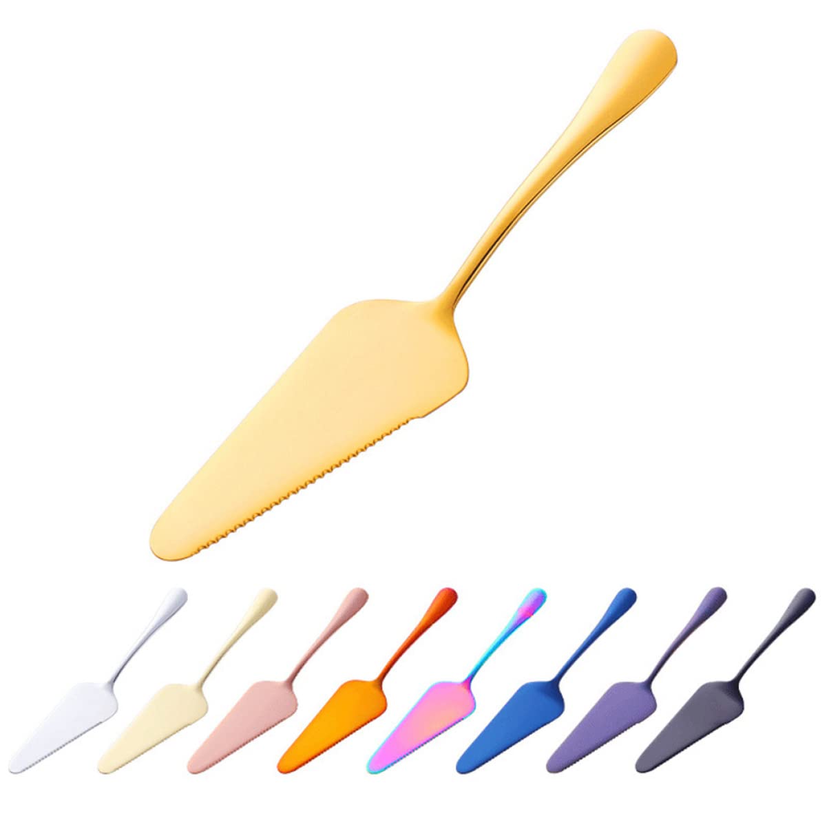 BESTonZON Cake Servers Rose Gold Cake Knife Slicer Stainless Steel Pie Cake Spatula Pie Cutter Pizza Server Server Cake Cutter Cake Servers Rose Gold Cake Knife Slicer