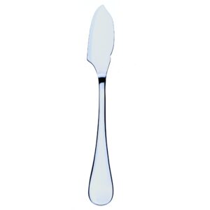 mepra azb1020b1120 brescia table fish knife, [pack of 24], 20.9 cm, stainless-steel finish, dishwasher safe tableware