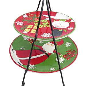 Certified International Christmas Presents 2-Tiered Server