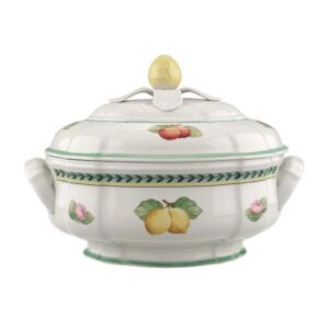 villeroy & boch french garden fleurence soup tureen, 84.5 oz, white/multicolored