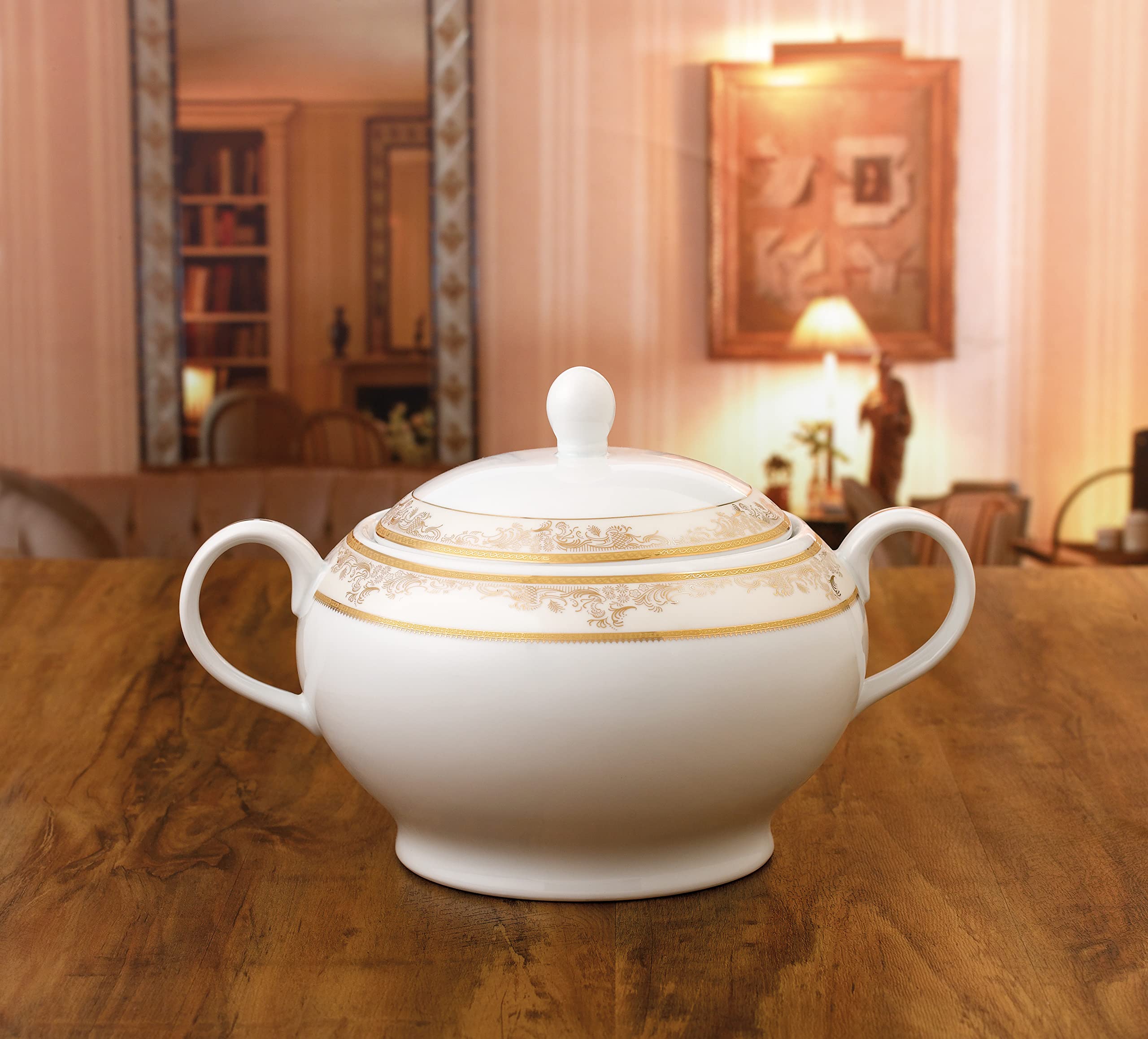 Lorenzo Import Chloe Tureen, Gold