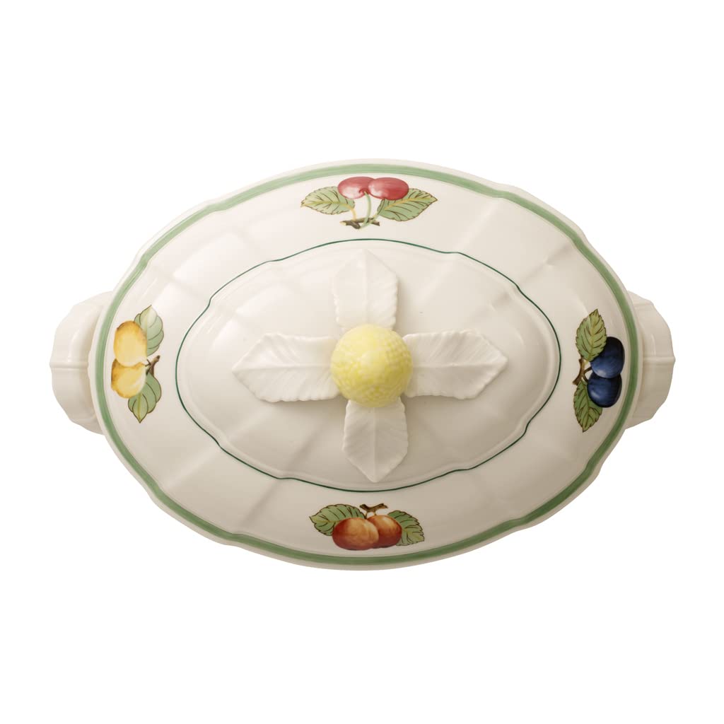 Villeroy & Boch French Garden Fleurence Soup Tureen, 84.5 oz, White/Multicolored