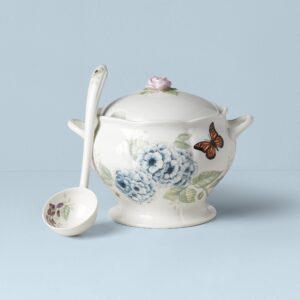 Lenox Butterfly Meadow 2-Piece Tureen & Ladle Set, 5.75 LB, Multi