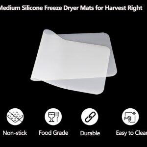 4 Pack Medium Silicone Freeze Dryer Mats for Harvest Right Freeze Dryer Tray Accessories