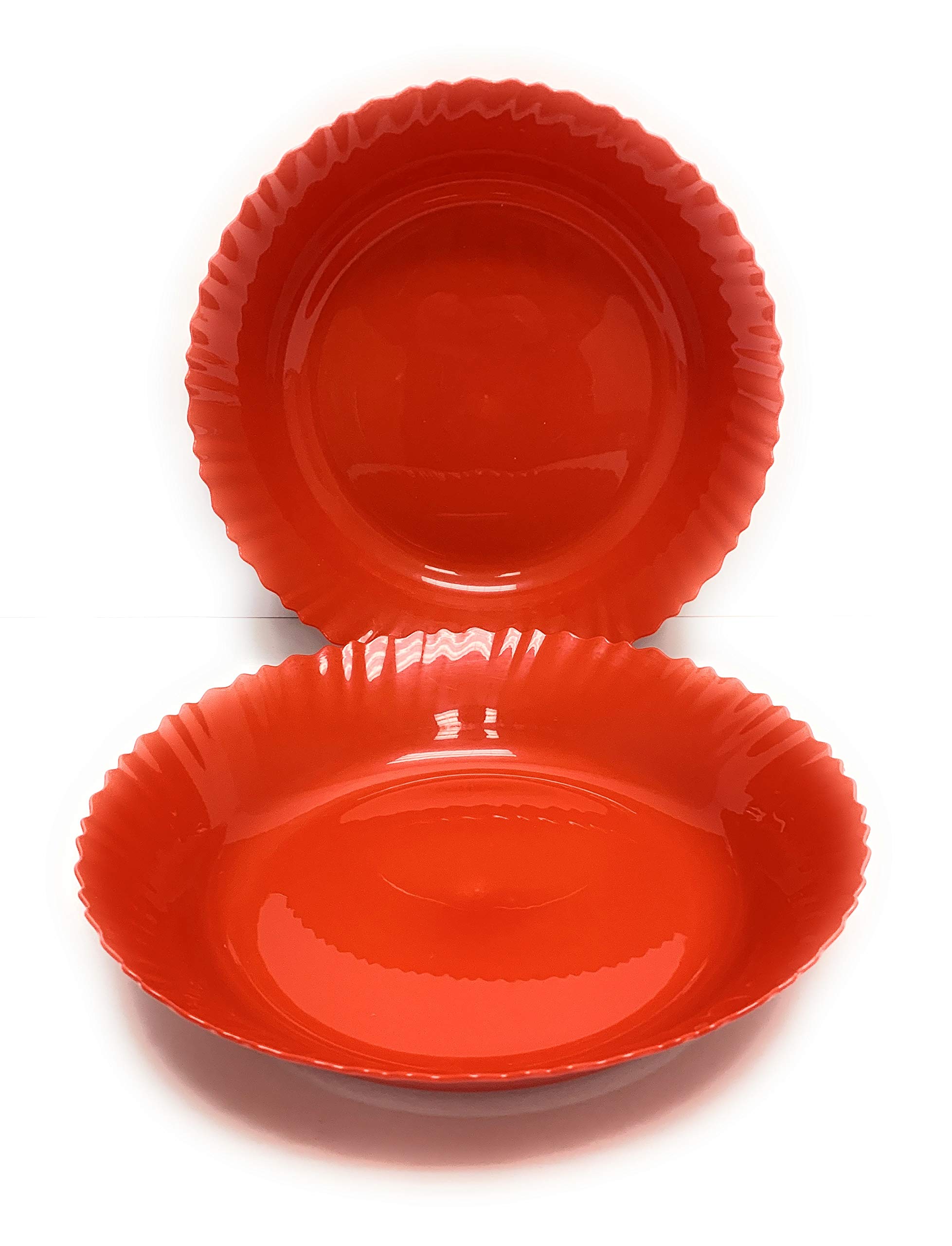 Mintra Home Curly Collection (11.75in Bowl 2pk, Red)