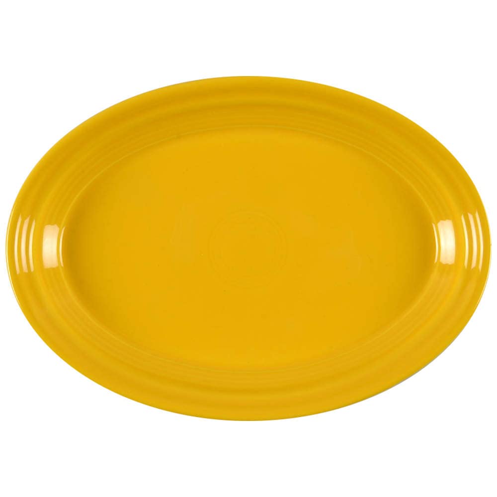 Homer Laughlin 9-5/8" Small Oval Platter, Daffodil