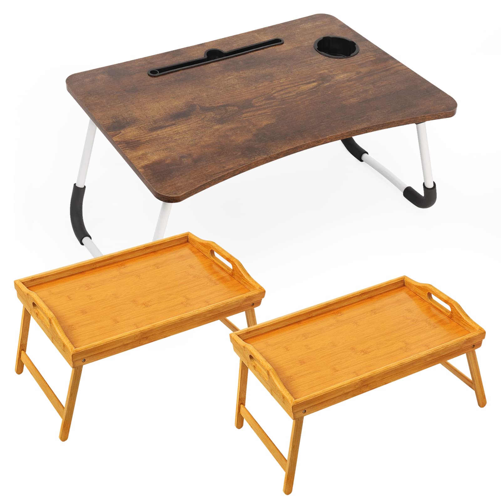 2 Pack Bed Tray Table & Laptop Stand