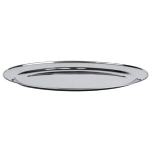 Stainless Steel Oval Platter, 18 x 12-Inch Serving Platter by Tezzorio