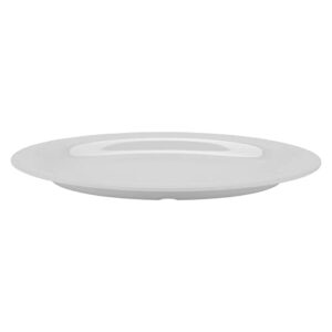 G.E.T. OP-120-DW Melamine Oval Serving Platter / Dinner Plate, 12" x 9", Diamond White (Set of 12)