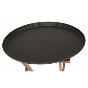 hubert nonskid serving tray, round - 27"l x 22"w