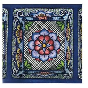 Prepara 3 Tray, Three Sections, Blue Azteca