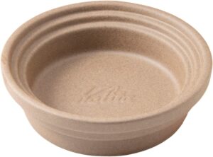 kalita hasami & kalita #44042 coffee drip tray, hasami yaki, sandstone