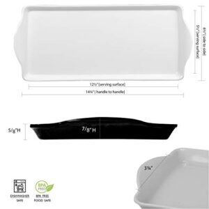 Calypso Basics, Sandwich Melamine Tidbit Tray, White