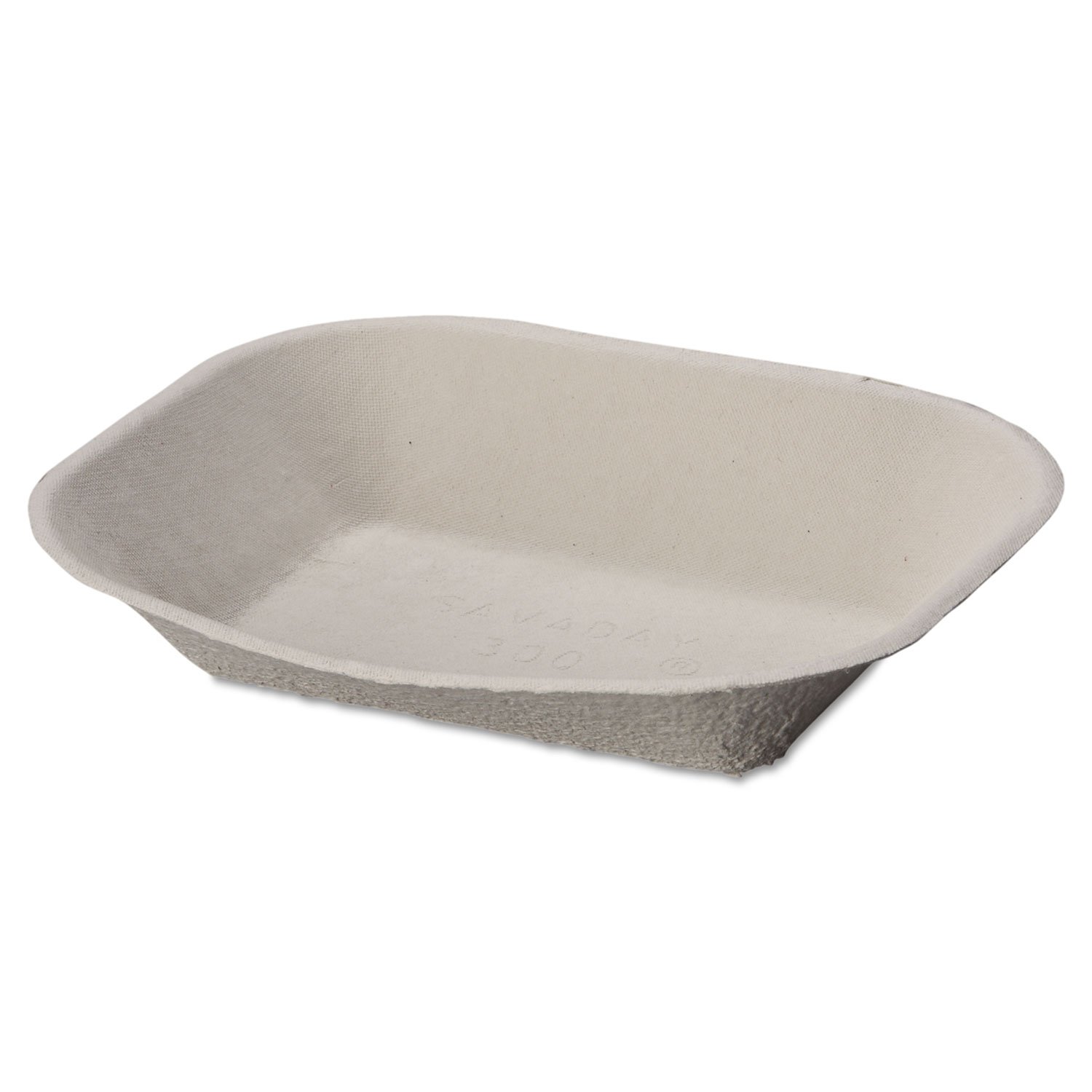 Chinet 10405CT Savaday Molded Fiber Food Tray, 9 x 7, Beige, 250/Bag, 500/Carton