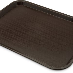 Carlisle FoodService Products CT121669 Café Standard Cafeteria / Fast Food Tray, 12" x 16", Chocolate (Pack of 24)