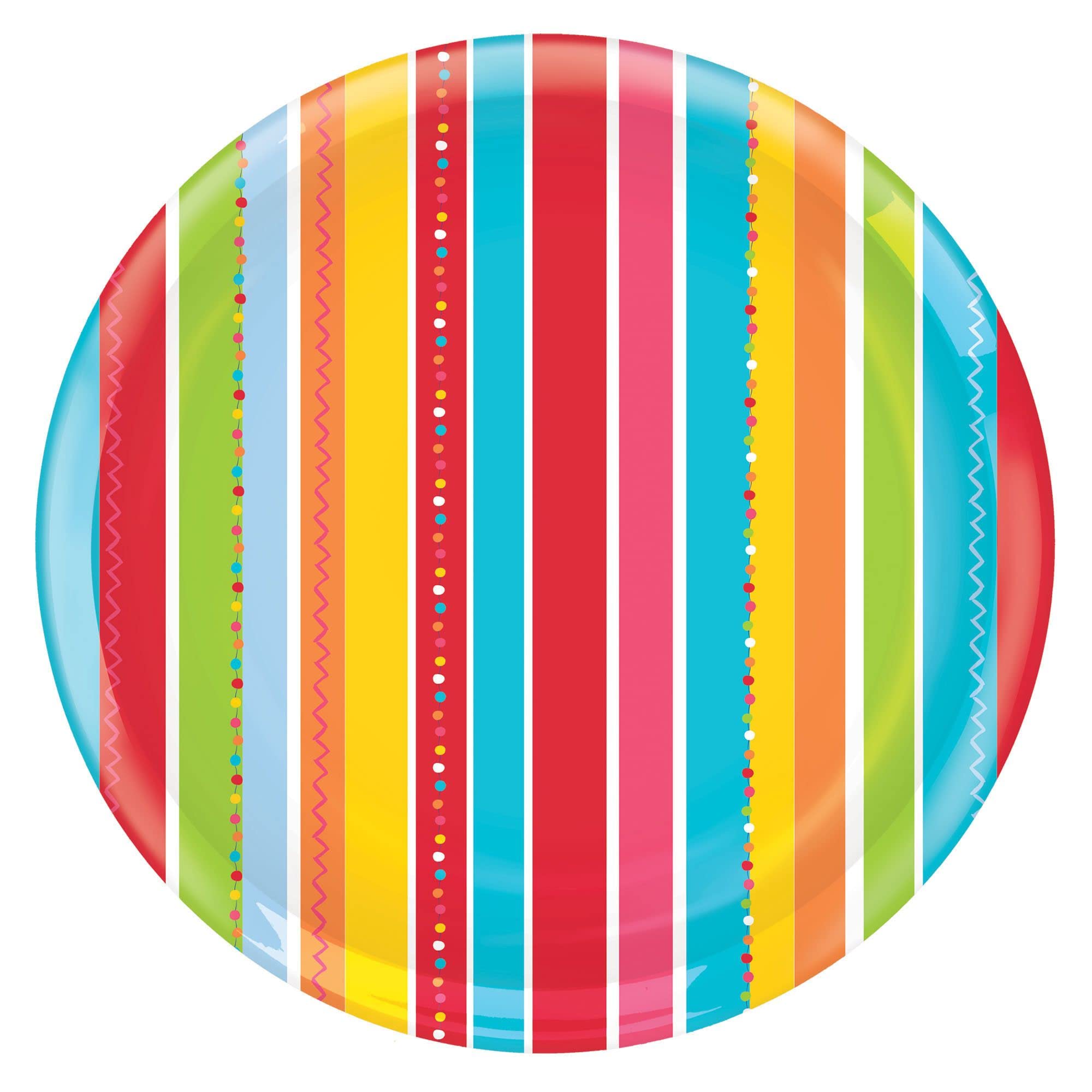 Amscan Fiesta Round Melamine Platter - 13 1/2" | 1 Pc.