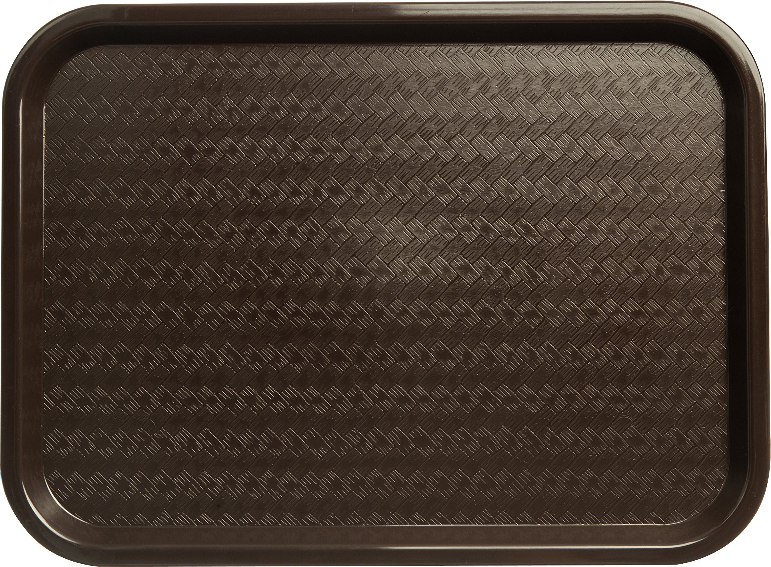 Carlisle FoodService Products CT121669 Café Standard Cafeteria / Fast Food Tray, 12" x 16", Chocolate (Pack of 24)