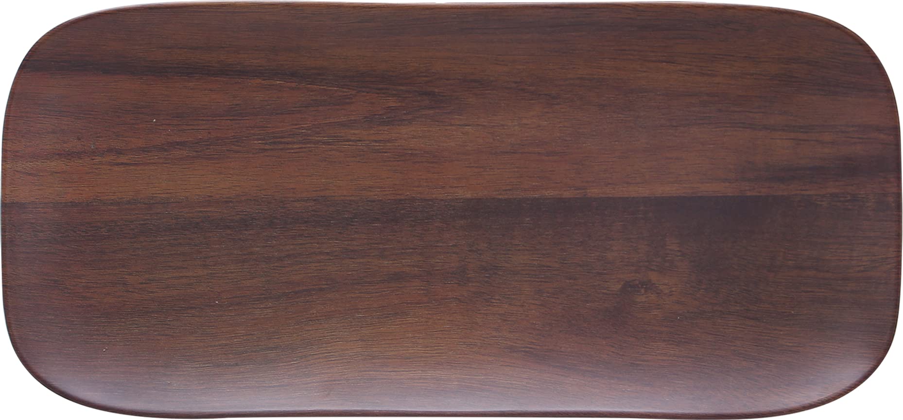 Carlisle FoodService Products Epicure Plastic Tray, 14.75" x 6.75", Dark Woodgrain