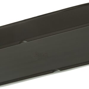 Carlisle FoodService Products Epicure Plastic Tray, 14.75" x 6.75", Dark Woodgrain