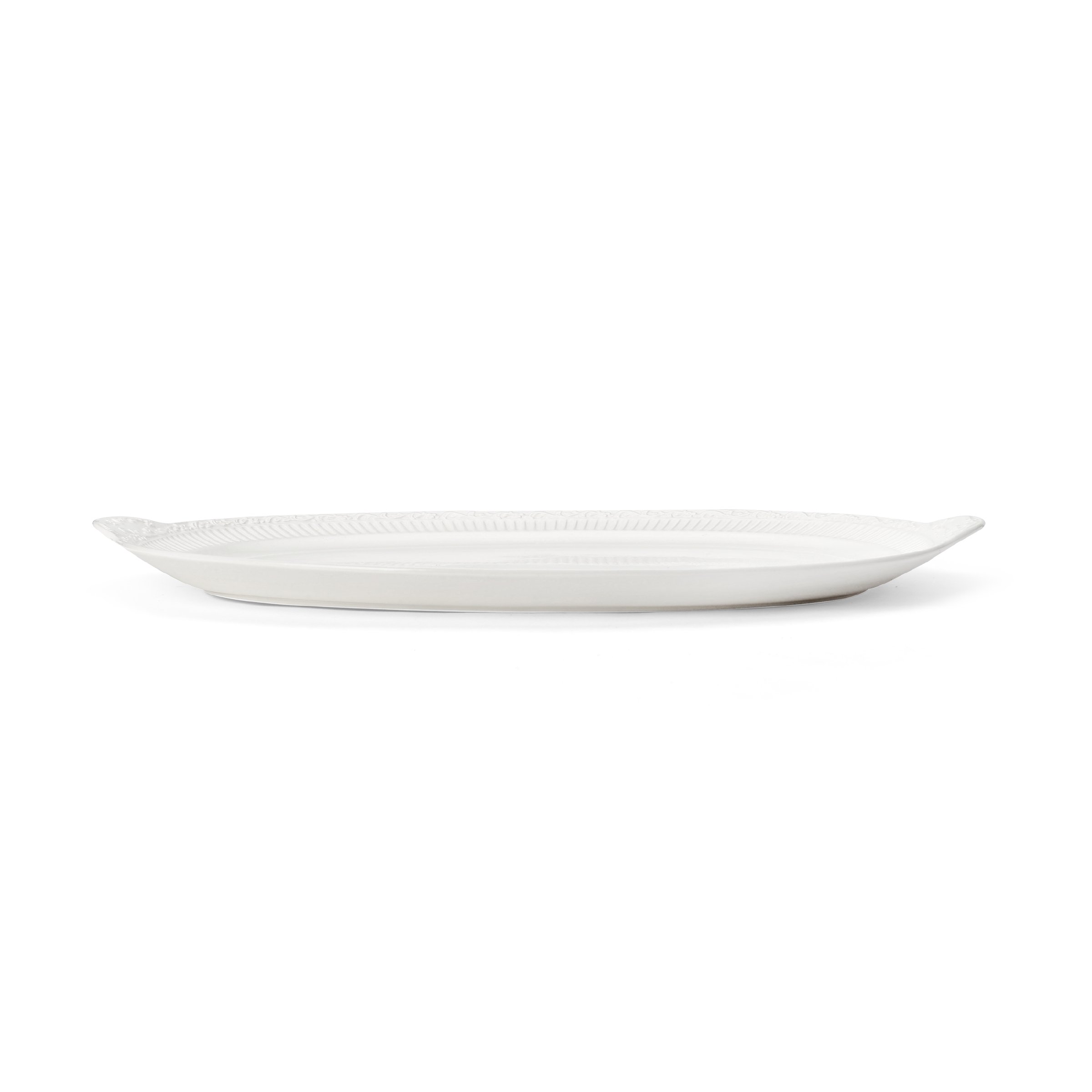 Mikasa Italian Countryside Handled Oval Serving Platter, 19.5-Inch