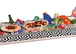 Inflatable Buffet Cooler Tray for Parties – Food and Drink Ice Cooler Extra Large 52” x 28” Inch Server Pool Party Floating Picnic BBQ Indoor and Outdoor