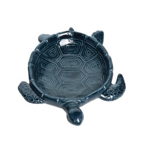 beachcombers turtle dish blue