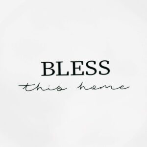 Bless this home 10.25 x 10.25 Melamine Decorative Serving Platter