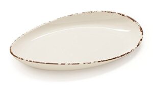 g.e.t. op-1690-tc 16" x 9" oval platter, tuscan