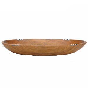 trinity soft touch 16 inch large rustic wooden dough serving tray candle decorative trays for home decor wood crates for decoration bread wooden trays for kitchen dining table and center piece