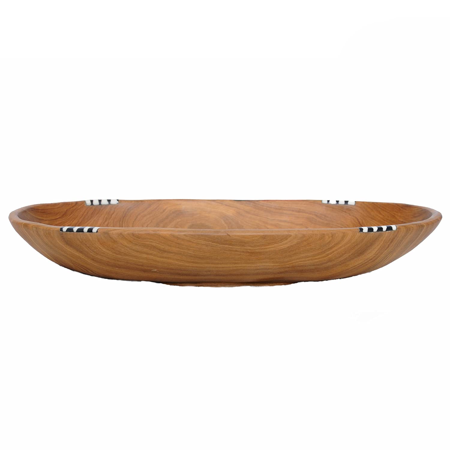 Trinity Soft Touch 16 Inch Large Rustic Wooden Dough Serving Tray Candle Decorative Trays for Home Decor Wood Crates for Decoration Bread Wooden Trays for Kitchen Dining Table and Center Piece