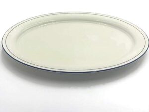 lenox blue pinstripes chinastone medium oval platter